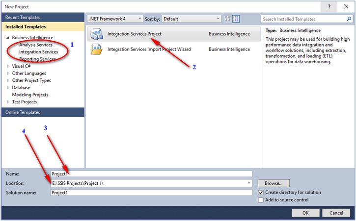 Creating Your First Sql Server Integration Services Ssis Project